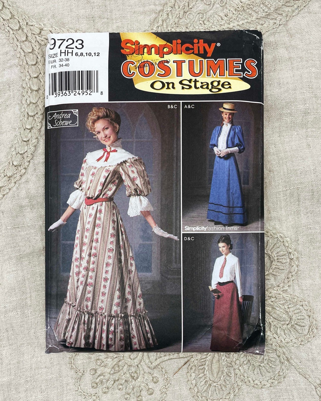 Simplicity 9723 Edwardian Gibson Girl Pattern Dresses, Skirt, Belt ...
