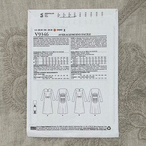 Vogue 9346 - Reissued 1940s Yoke Dress Pattern With Starburst Back ...
