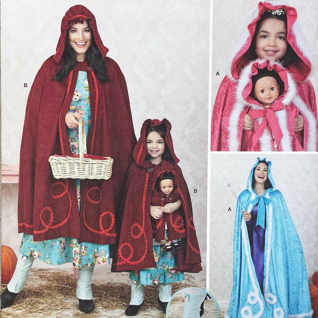 Simplicity 1348 - Sewing Pattern for Matching Capes: Misses, Children ...