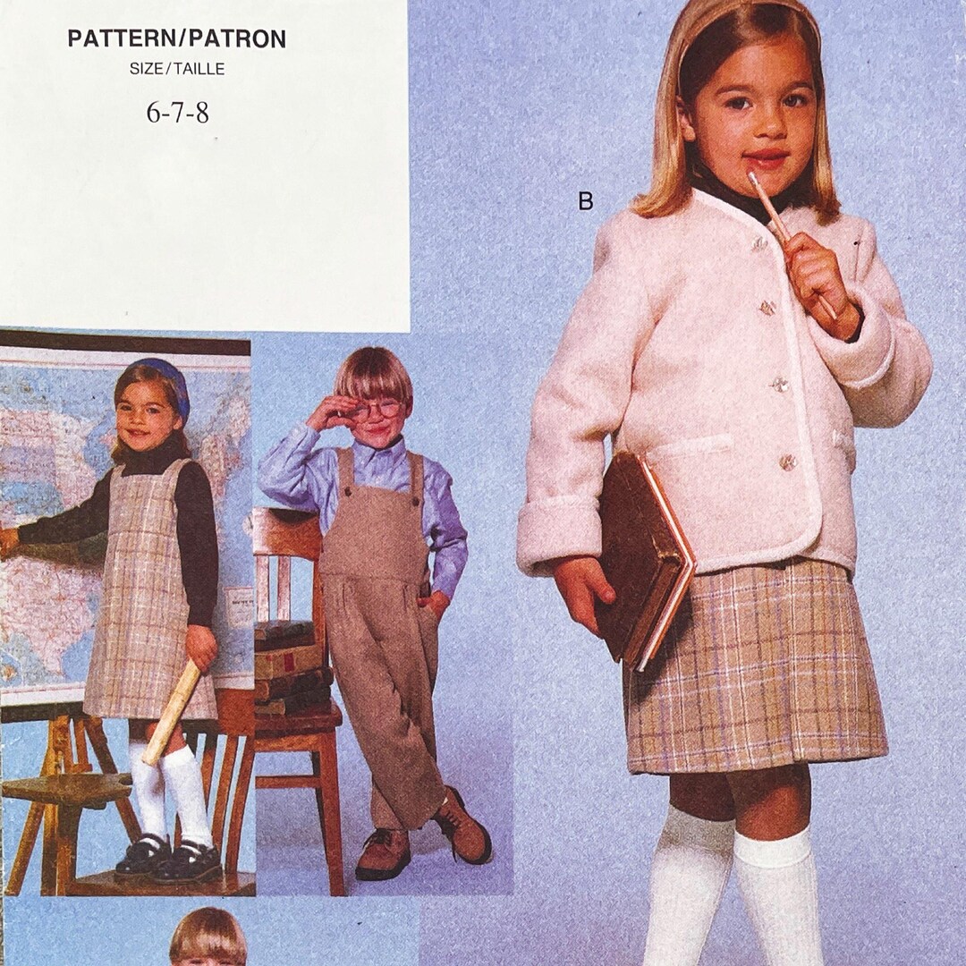 Vogue 7153 Children's Jacket, Jumper and Overalls Sewing Pattern ...