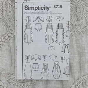 Simplicity 8719 - Steampunk Gothic Witch, Mummy and Vampire Costume ...