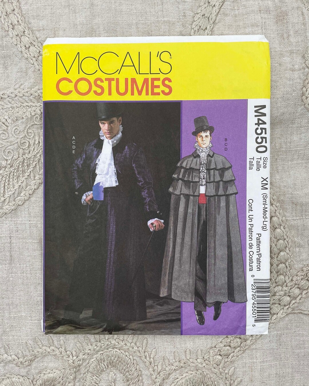 Mccall's 4550 Men's Victorian Regency Coachman Coat - Etsy