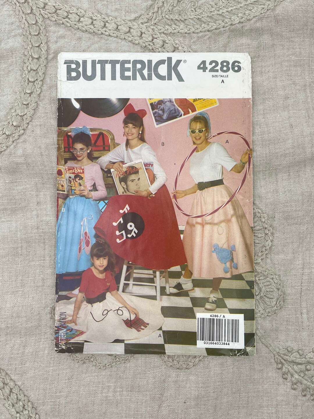 Butterick 4286 Misses Poodle Skirt and Shirt Pattern Size XS-L 30.5-40 ...