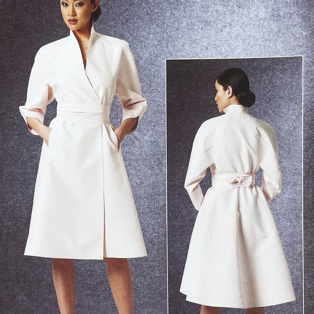Vogue 1239 - Chado Ralph Rucci Swan Neck Wrap Dress Sewing Pattern With ...
