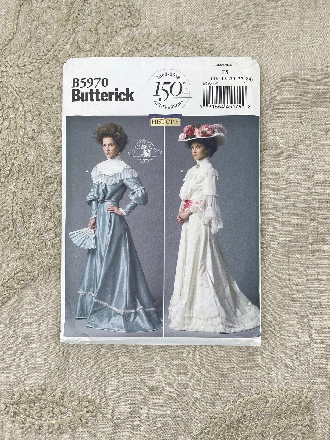 Butterick 5970 - Historical Dress, Victorian / Edwardian Costume ...