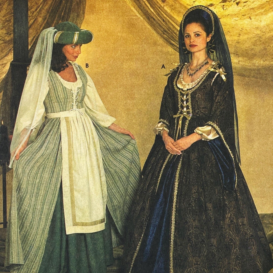 Simplicity 7756 - Elizabethan Tudor Fantasy Gown Pattern - Size 10-14 ...
