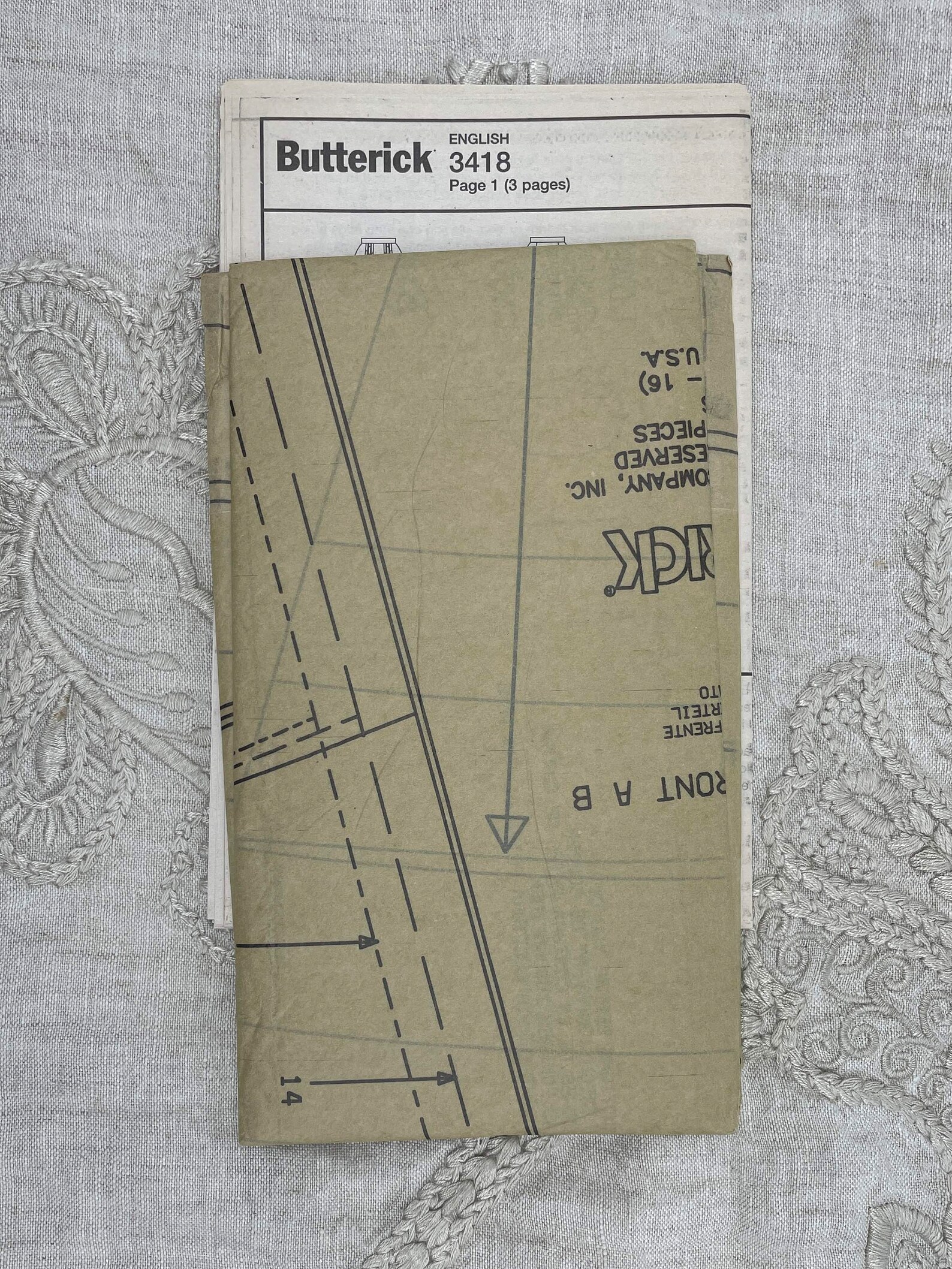 Butterick 3418 Victorian Bustle Walking Skirt Pattern Size - Etsy