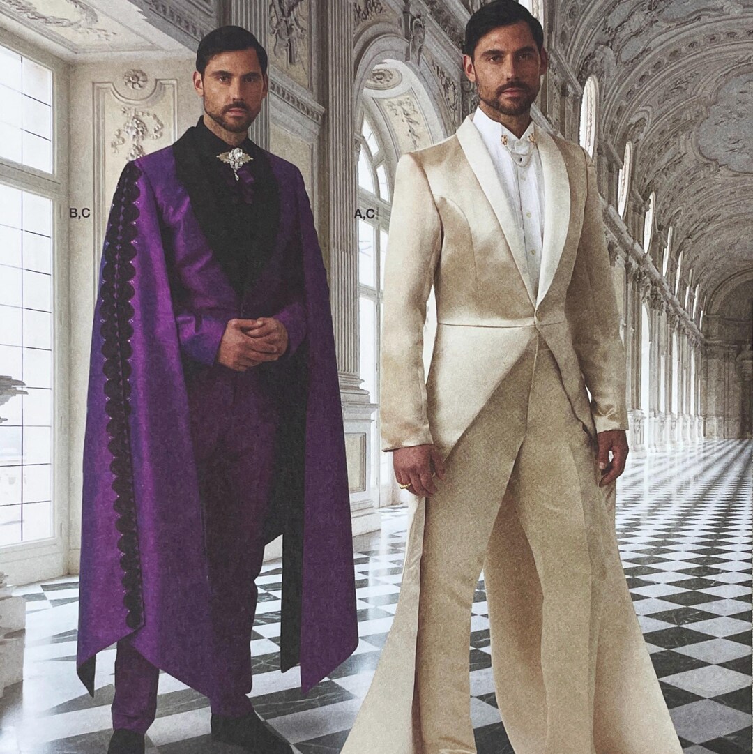 Simplicity 3030 - Men's Dramatic Costume Suit Pattern With Extra Long ...