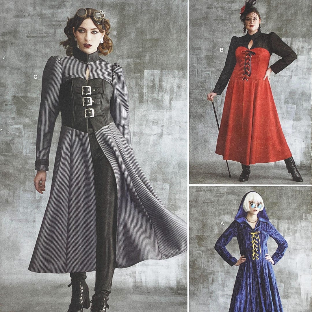 Simplicity 9813 - Costume Coat Pattern With Built-in Corset - Size 10 ...
