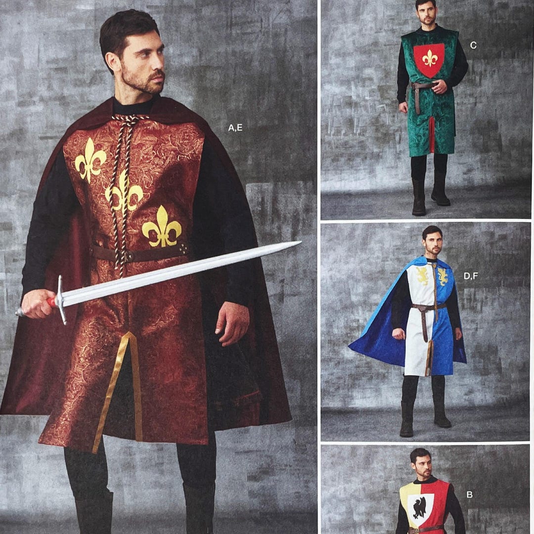 Simplicity 9775 - Medieval Tabards, Capes and Heraldic Shields Costume ...