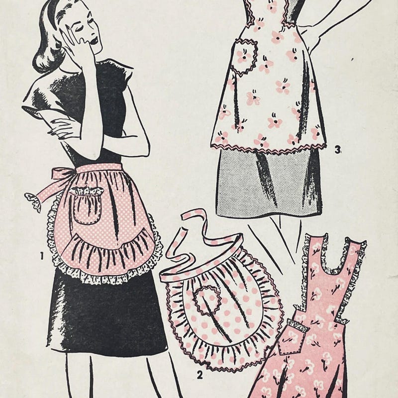 1940s Full Apron - Etsy