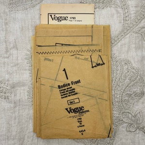 Vogue 1793 - (cut Short) Calvin Klein 1980s Dolman Dress Pattern With ...