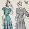 Vogue 9346 - Reissued 1940s Yoke Dress Pattern With Starburst Back ...