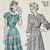 Vogue 9346 - Reissued 1940s Yoke Dress Pattern With Starburst Back ...