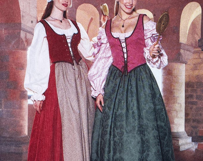 Simplicity 8735 - Renaissance off the Shoulder Gown Pattern - Size 10 ...