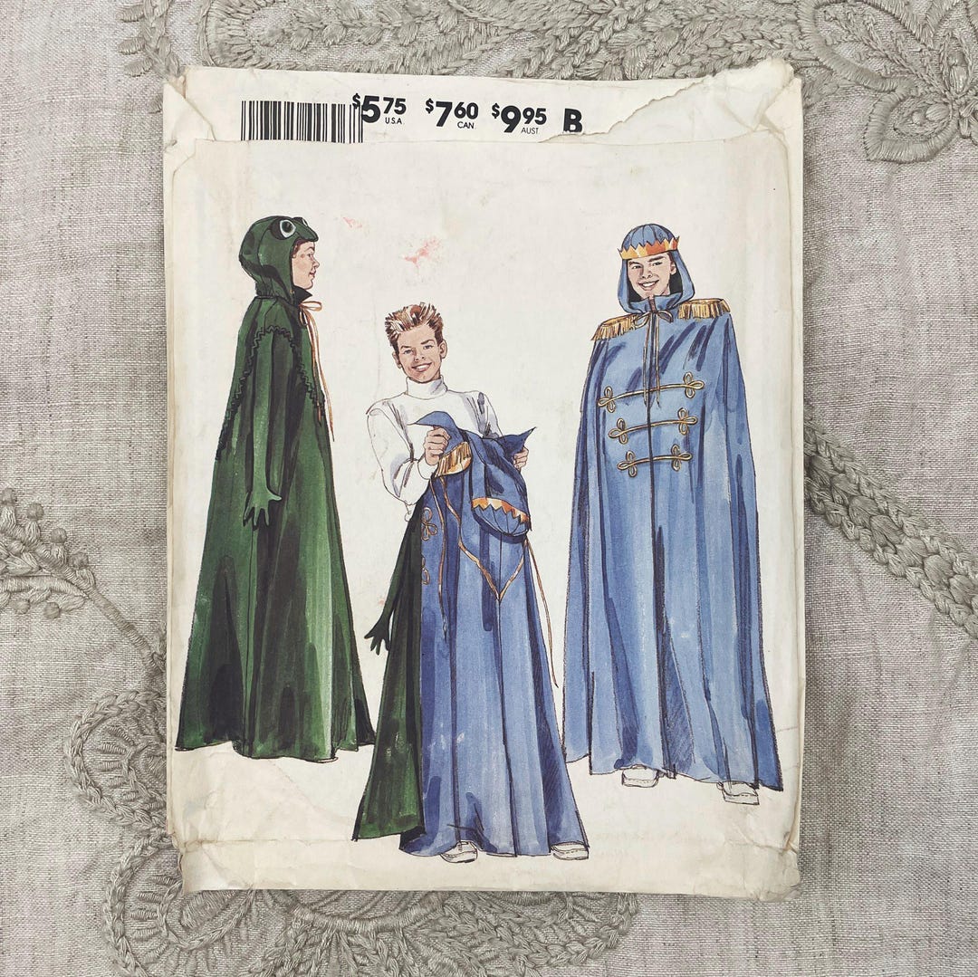 Mccall's 4460 - Adult Reversible Cape Costume Sewing Pattern With Frog ...