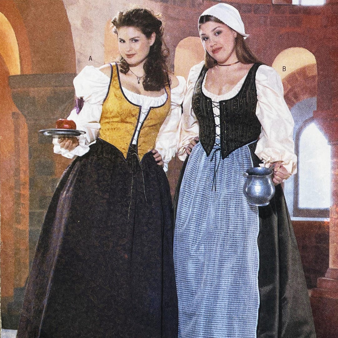 Butterick 6198 - Making History Medieval Servant Barmaid Pattern - Size ...