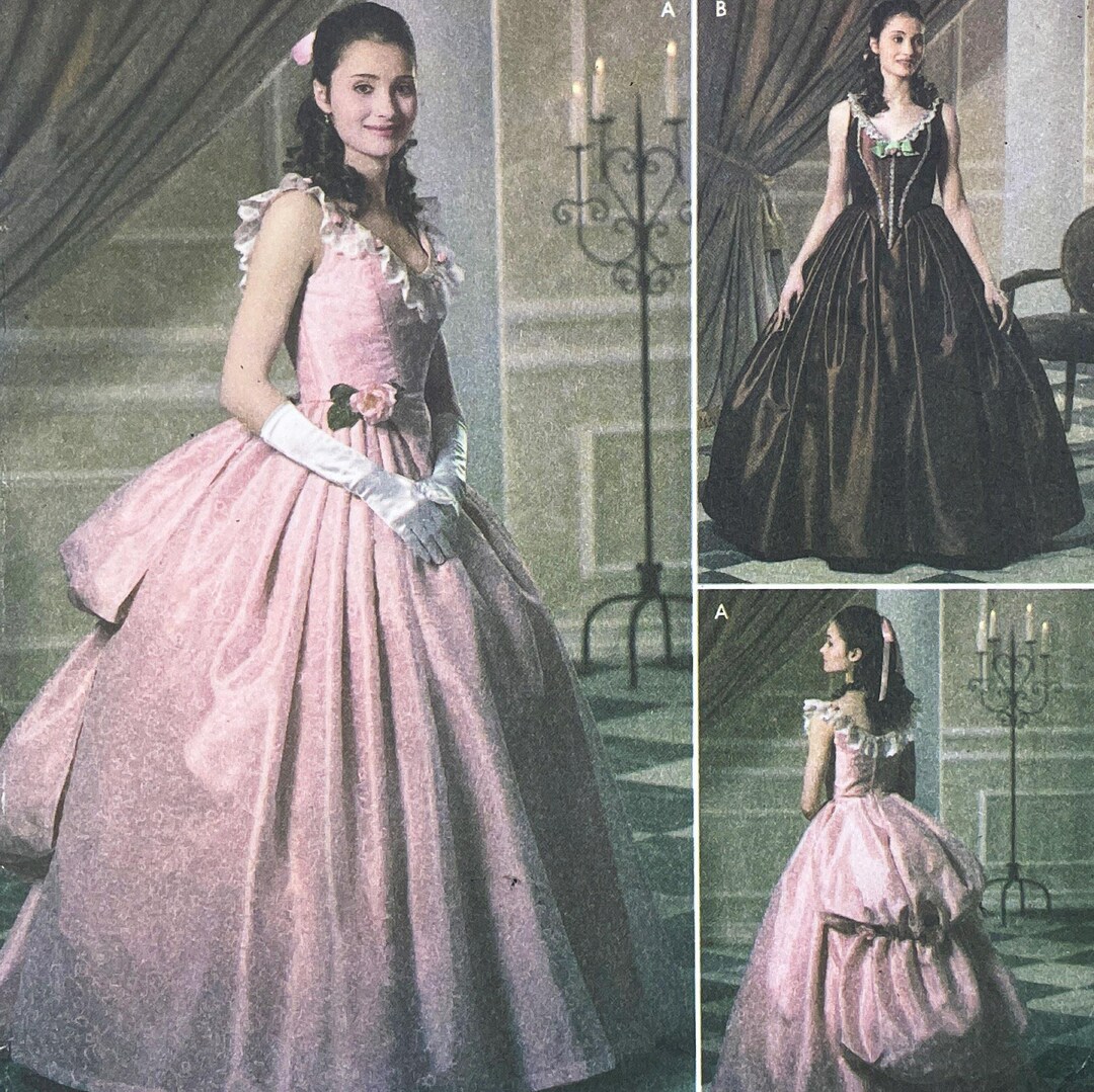 Simplicity 4479 - Victorian Bustle Gown Costume Pattern - Size 6-12 (30 ...