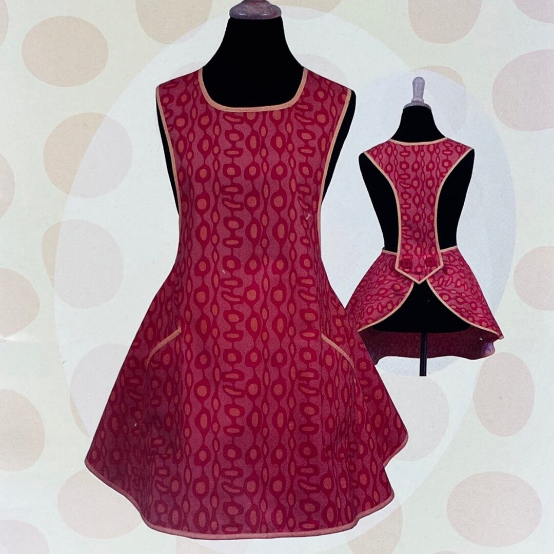 Rebecca Ruth Designs 301 Winnie Retro-style Apron With T Back Size M-L ...