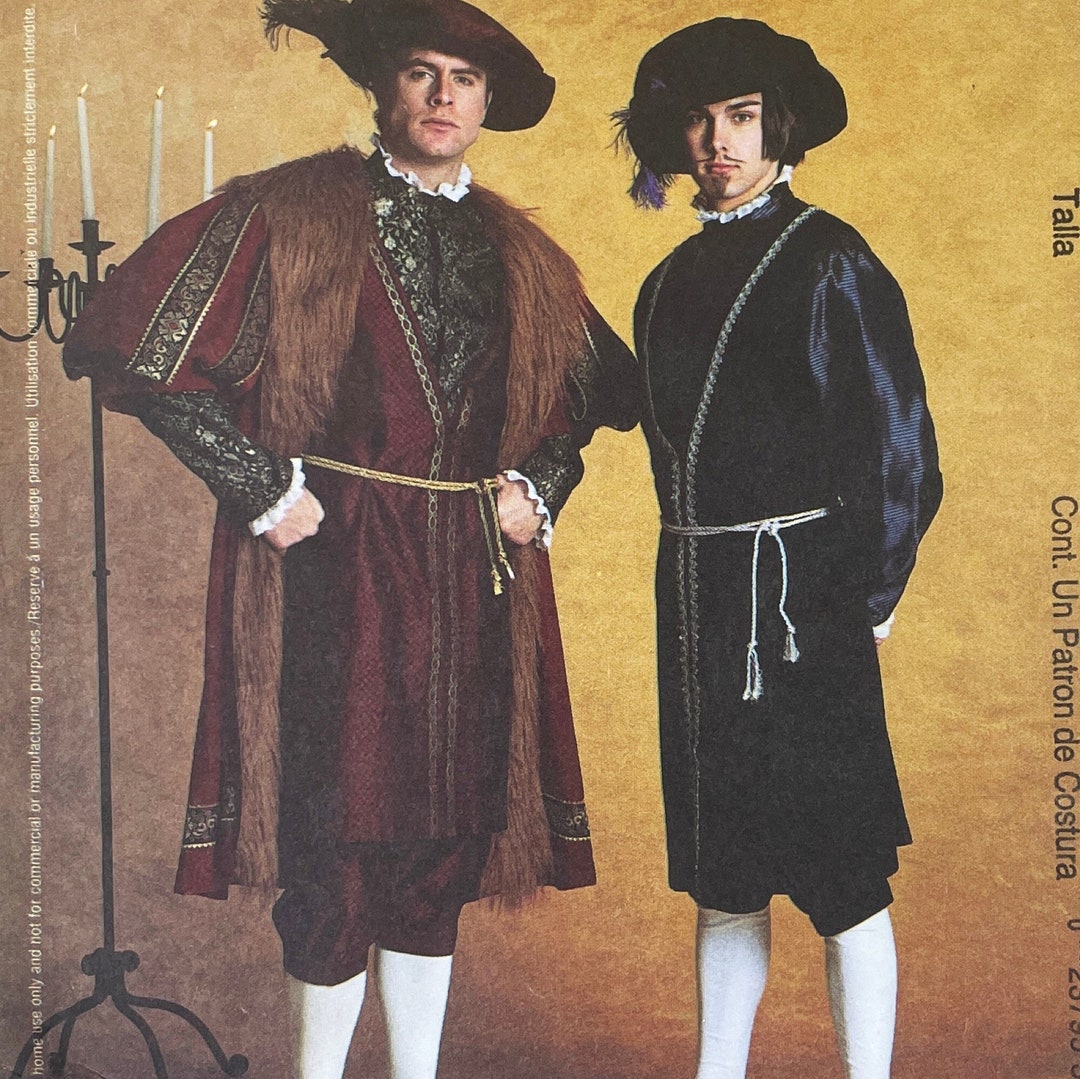 Mccall's 3286 - Renaissance Tudor Men's Costumes - Size XL-XXL (46-52 ...