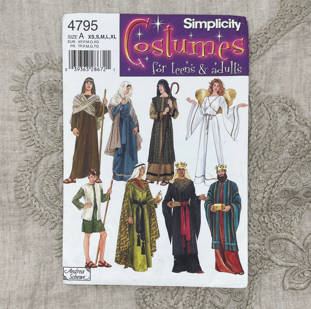Simplicity 4795 Adult Biblical Robe and Tunic Nativity - Etsy