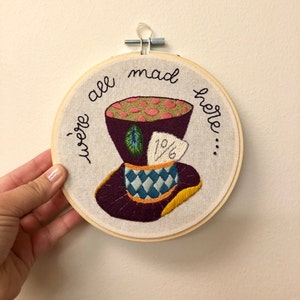 PDF Mad Hatterembroidery Pattern - Etsy