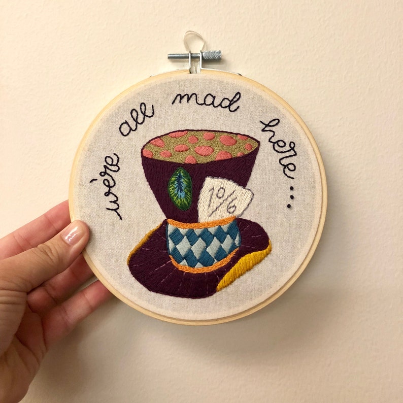 PDF Mad Hatterembroidery Pattern - Etsy