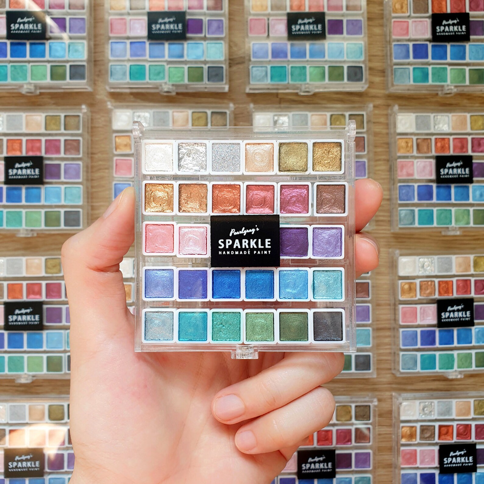 Handmade Watercolor Metallic Series - Etsy