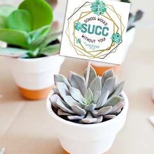 Teacher Gift Tag - School Would SUCC Without You, Teacher Appreciation ...
