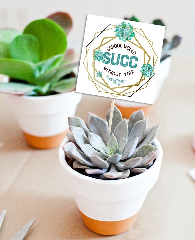 Teacher Gift Tag - School Would SUCC Without You, Teacher Appreciation ...