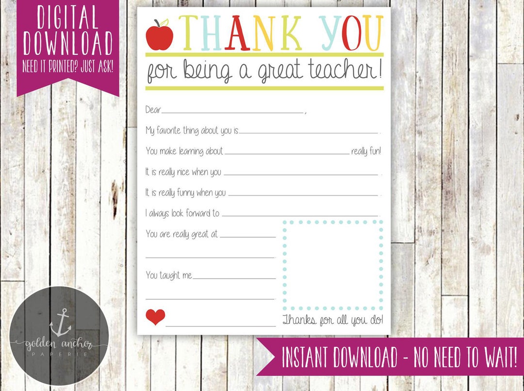 Teacher Questionnaire - Perfect for Teacher Appreciation Week - Virtual ...