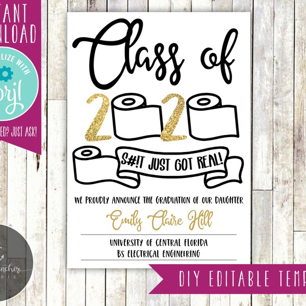 Graduation Announcement 2020 - Etsy