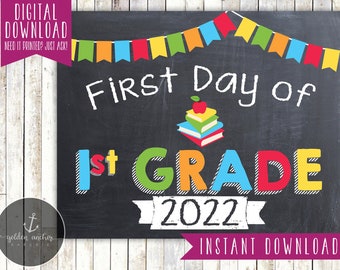 First Day of 3 Year Old Preschool Sign 1st Day of School Sign First Day ...