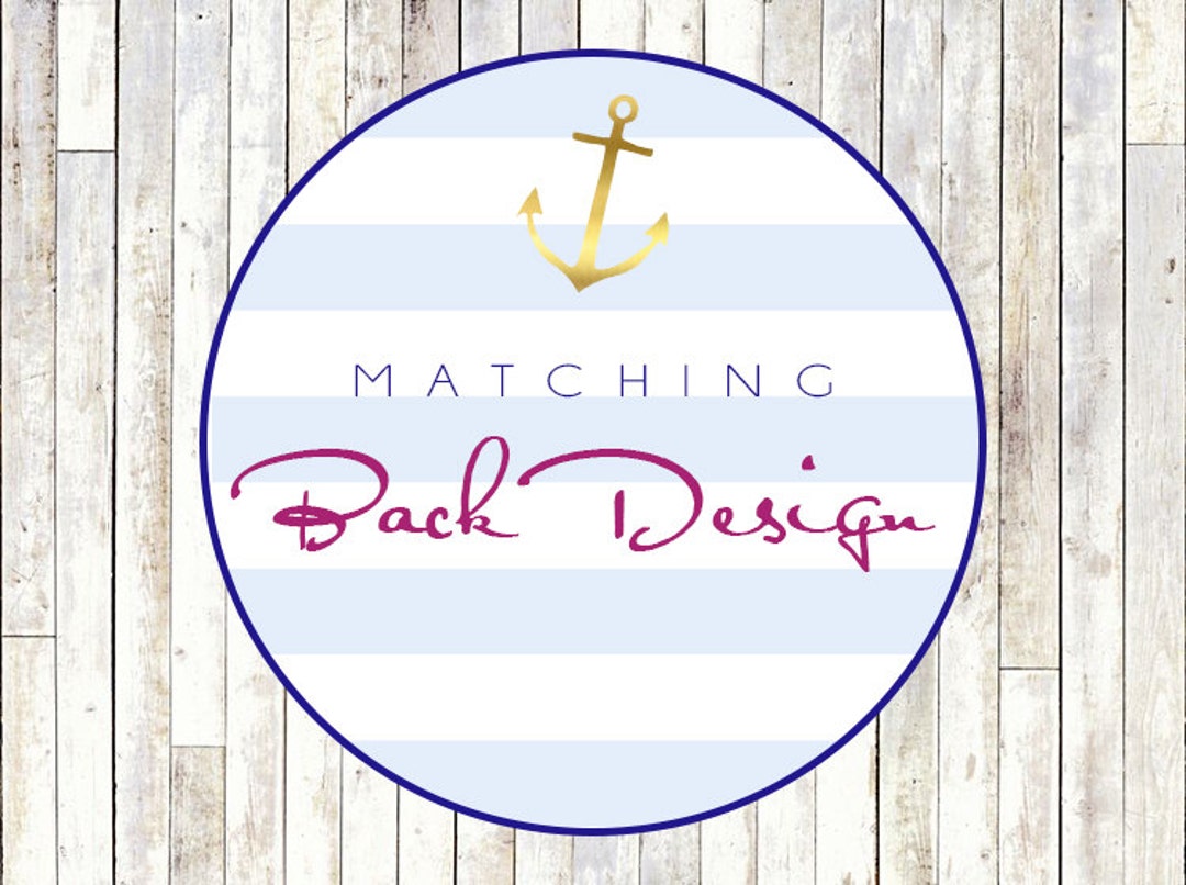 Matching Back Design - Printable DIY - Etsy