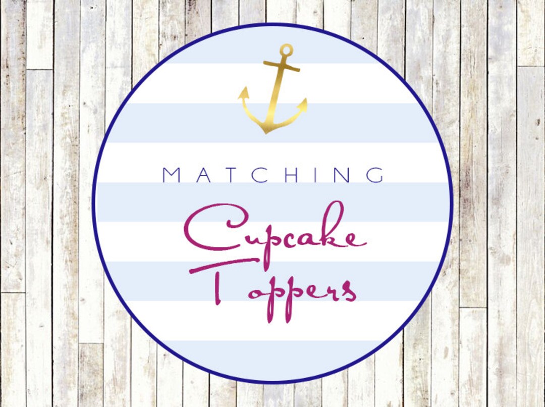 Matching Cupcake Toppers - Printable DIY - Etsy