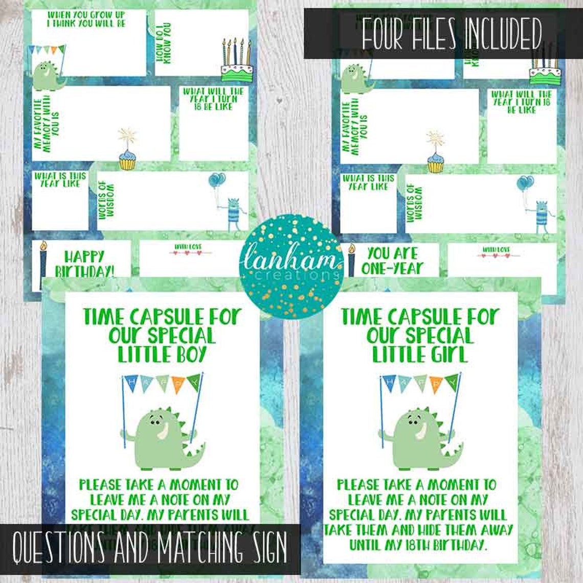 Time Capsule First Birthday Time Capsule Monster Birthday | Etsy