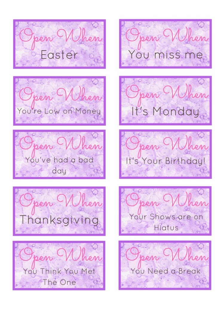 Open When Letters Long Distance Relationship Card Christmas - Etsy