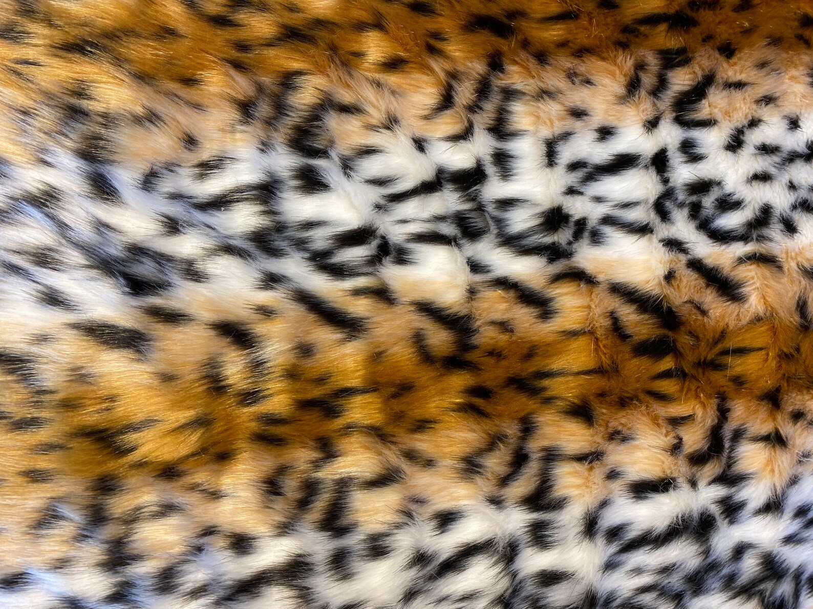Two Tone Striped Cheetah Print Faux Fur Sold by the Yard - Etsy