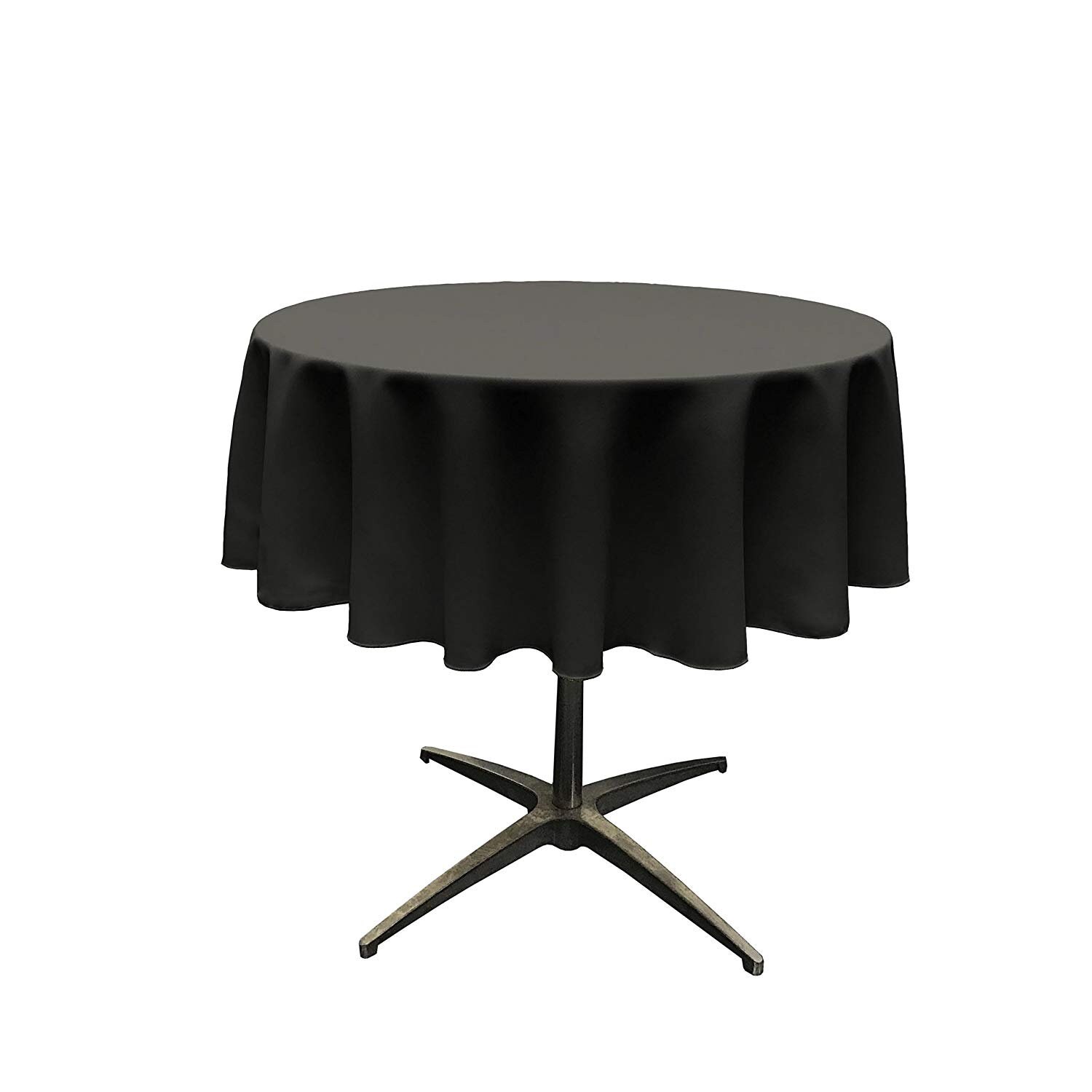 Black Round Tablecloth