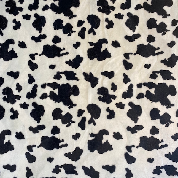 Faux Fur Cow Print Fabric - Etsy