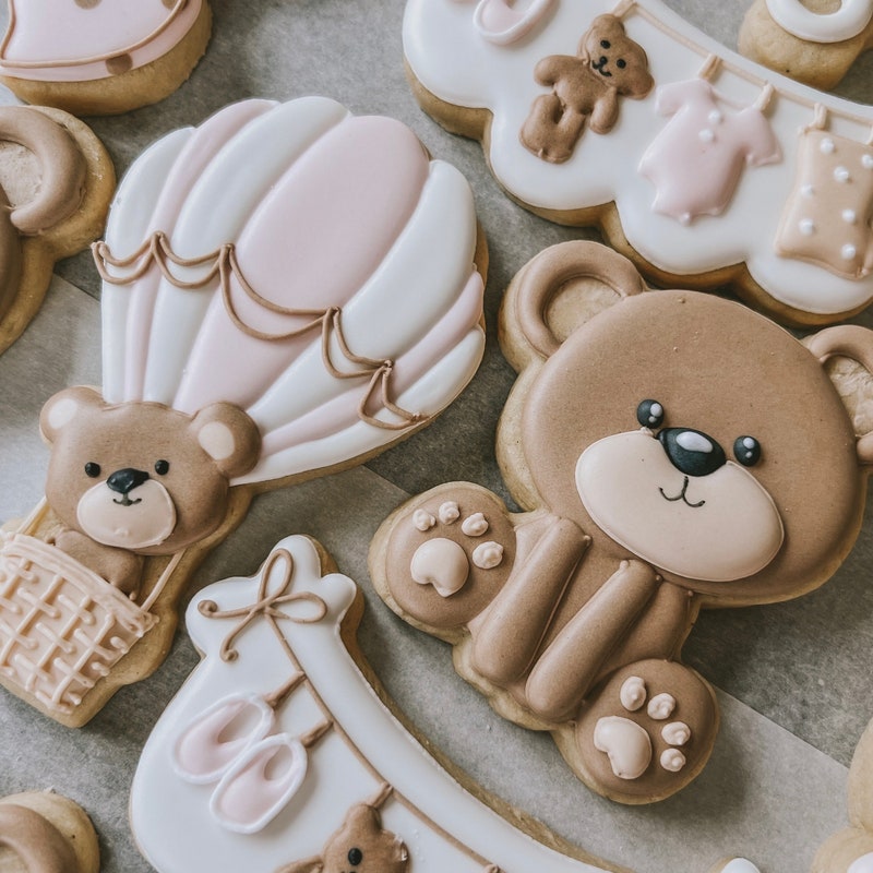 Teddy Bear Cookies - Etsy