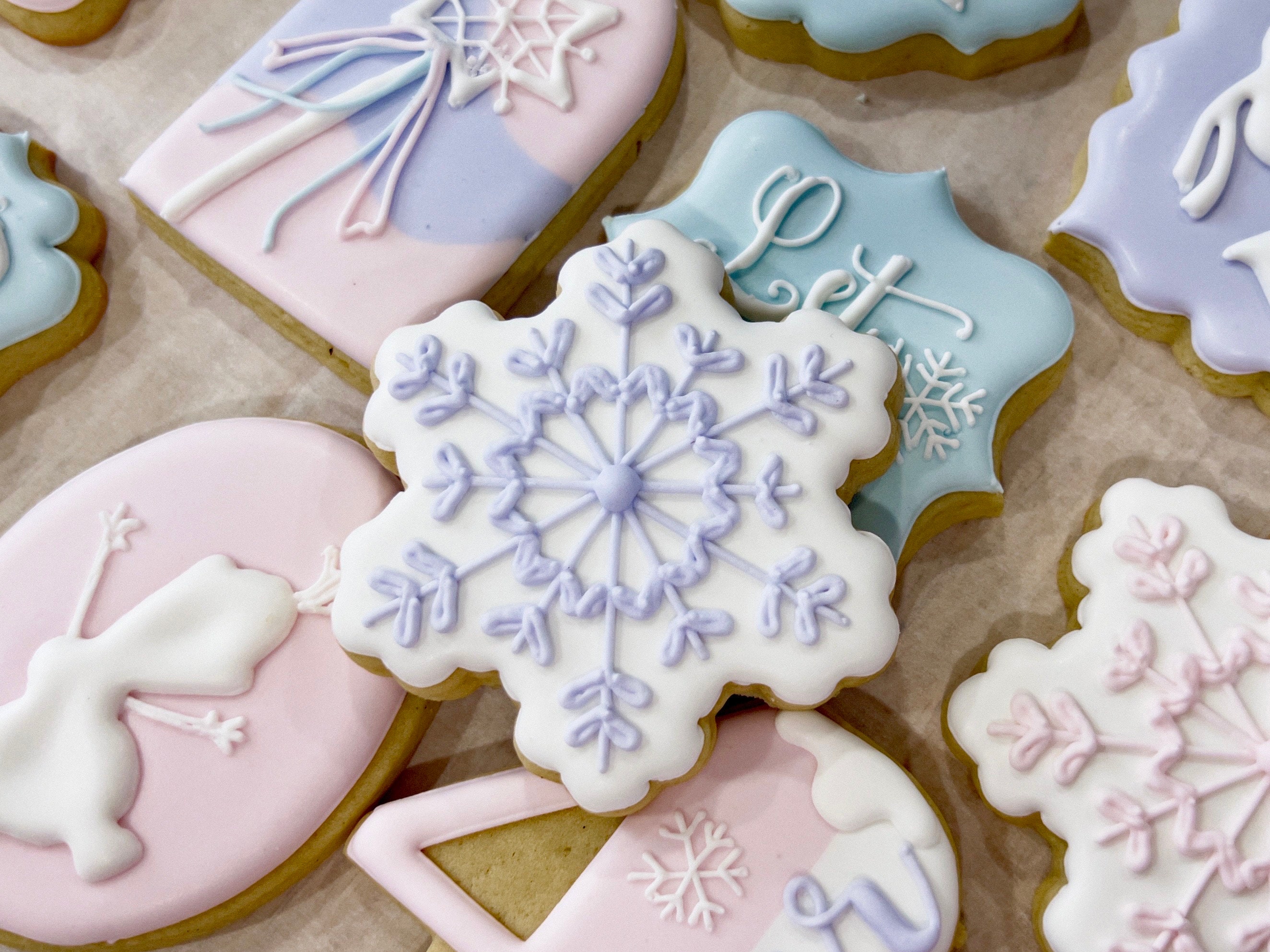 Frozen Themed Royal Icing Cookies, Disney-frozen Themed Party Ideas. - Etsy