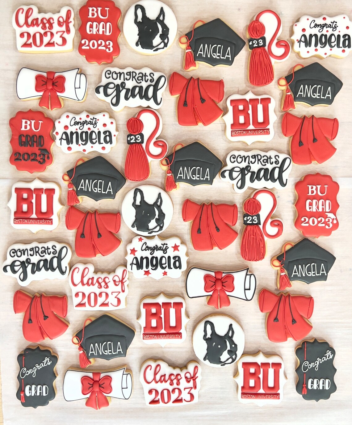 Graduation Party Cookies, Grad Royal Icing Decorated Cookies ...