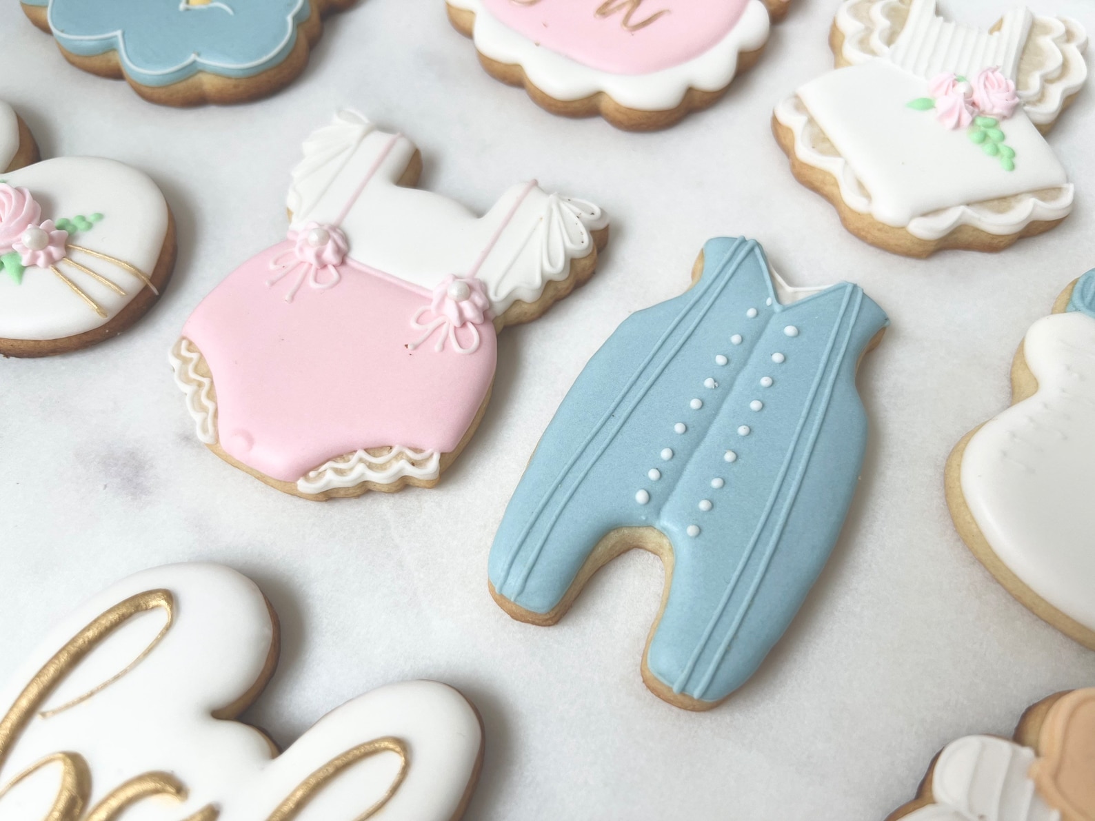 Baby Shower Royal Icing Cookies Baby Gender Reveal Party - Etsy