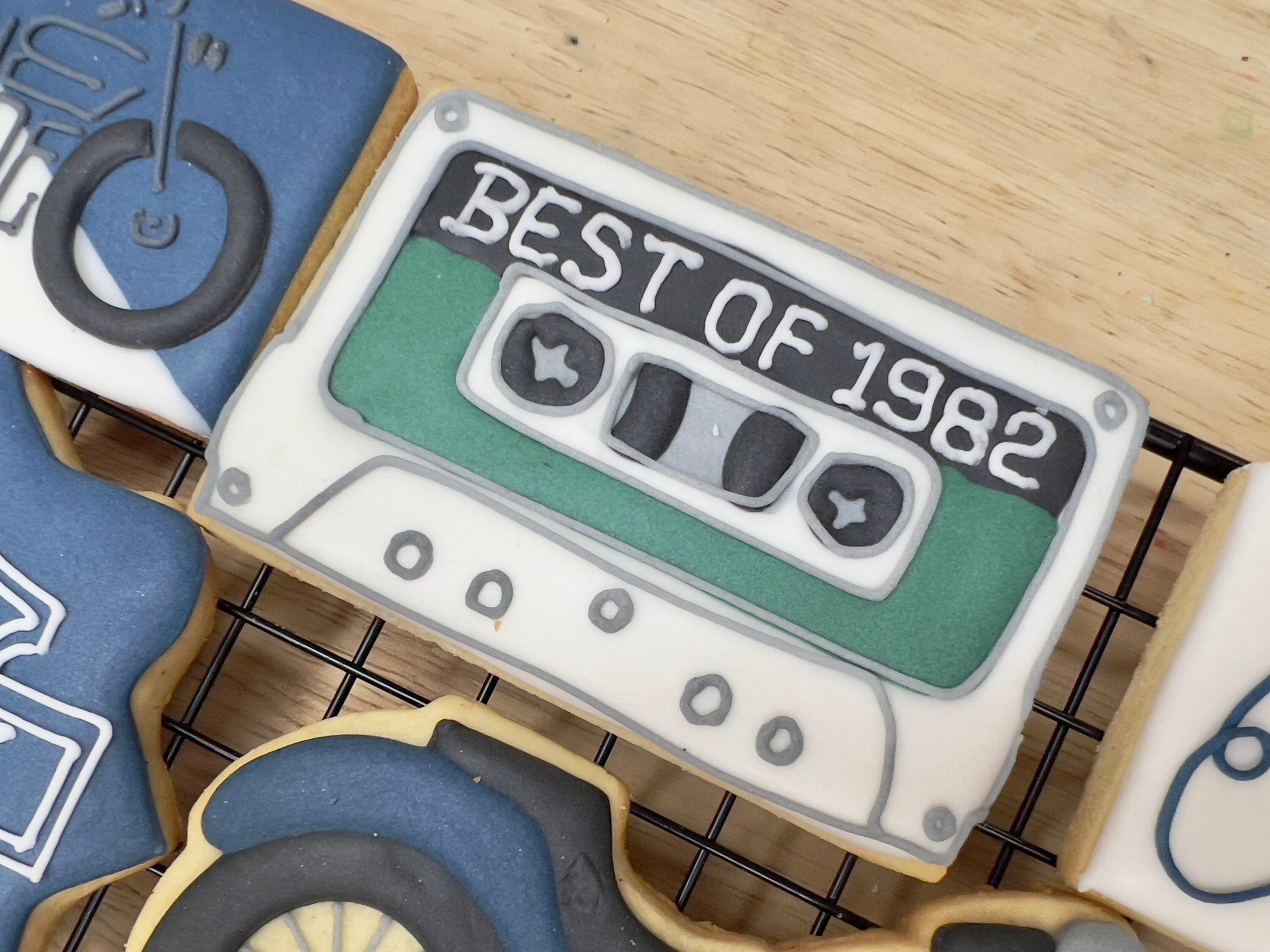 Men Birthday Party, Motorcycle Decorated Cookies, Retro Birthday ...