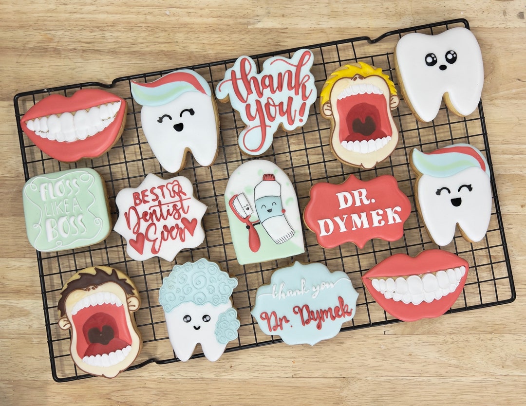 Dentist Decorated Cookies, Doctor Cookies, Nurse Cookies, Thank You ...