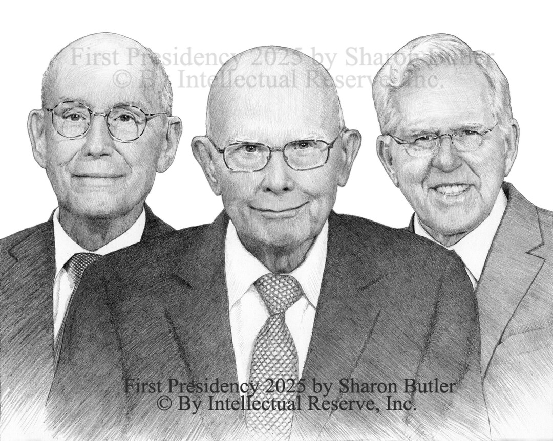 LDS First Presidency Drawing (president Oaks, Eyring, and ...