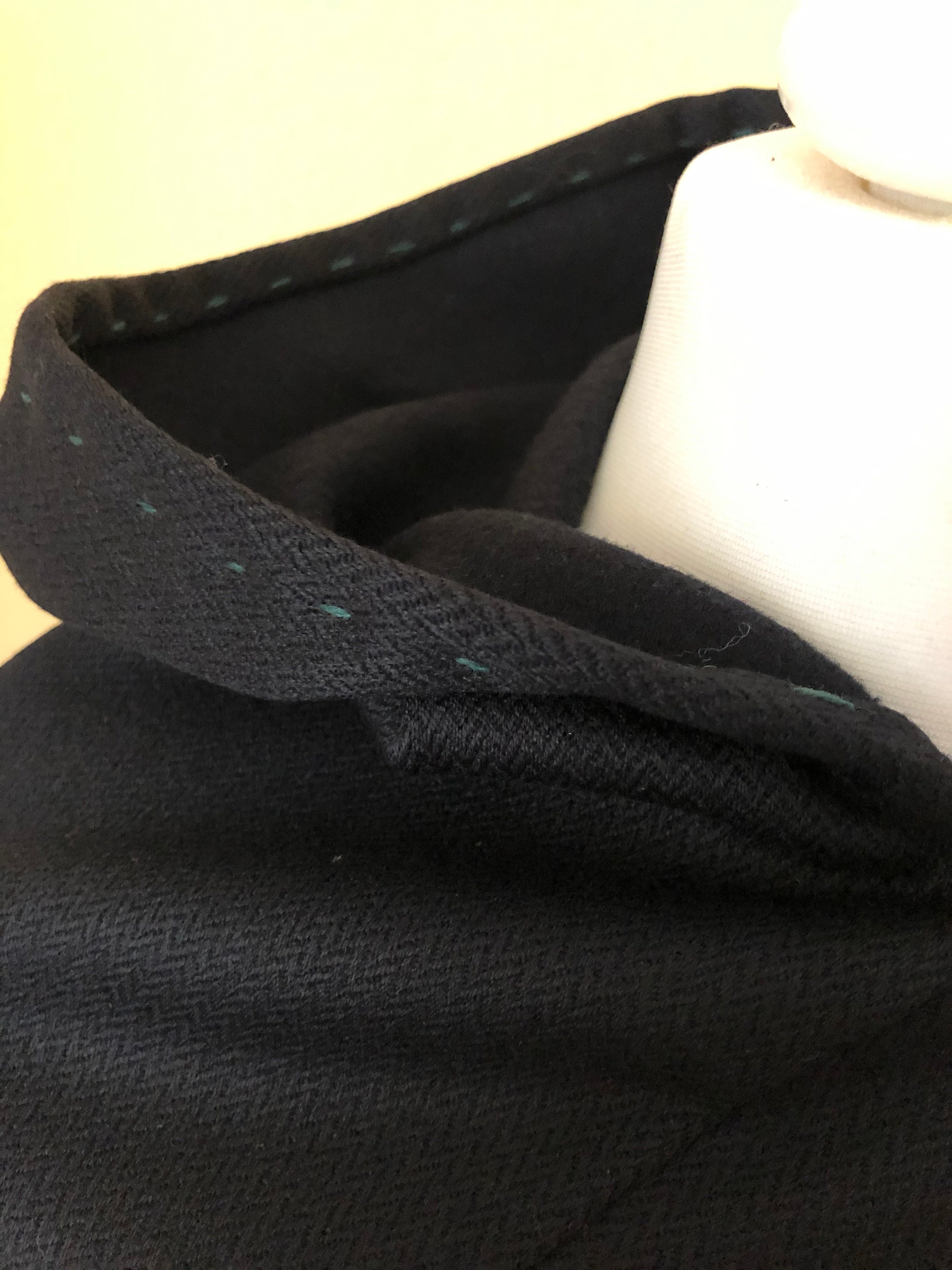 Viking Gugel Skjoldehamn, Black, Herringbone, Hand-sewn, Hood, Medieval ...