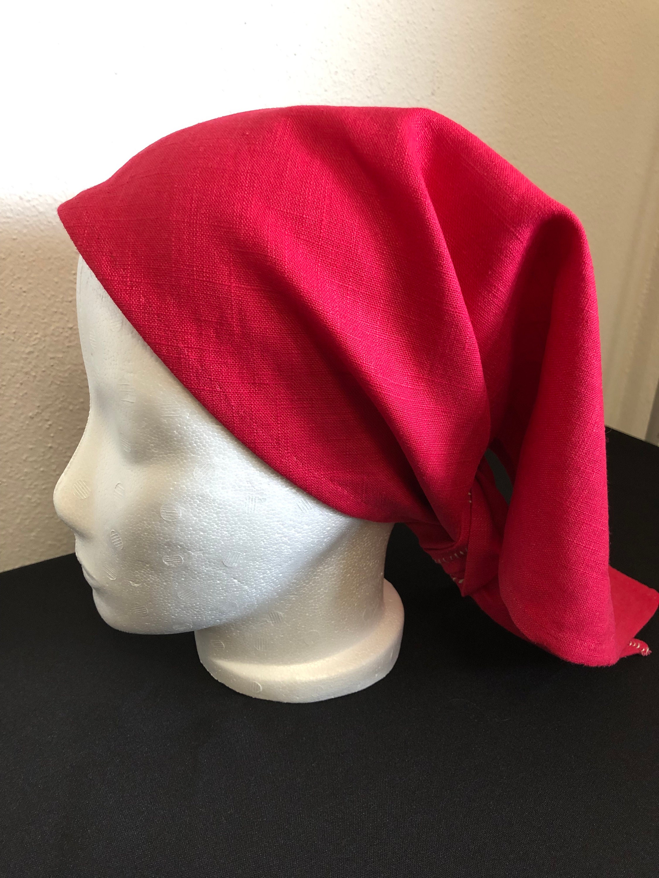 Medieval Headscarf Hand-sewn Triangular Headscarf Made of - Etsy