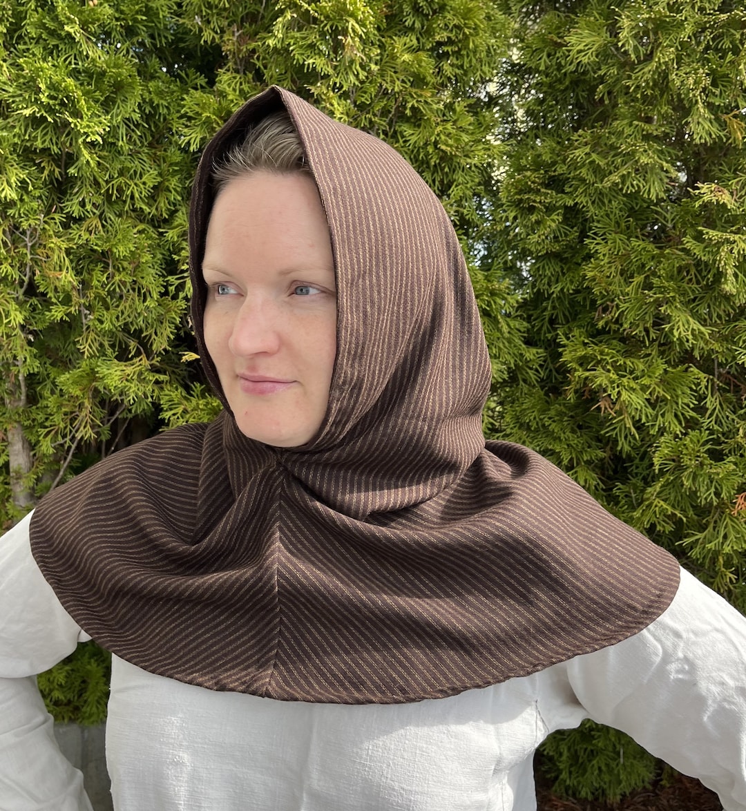 Medieval Gugel Brown Hand-sewn Hood Middle Ages - Etsy